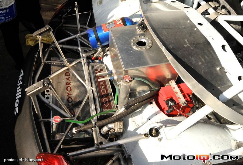 radiator in the trunk