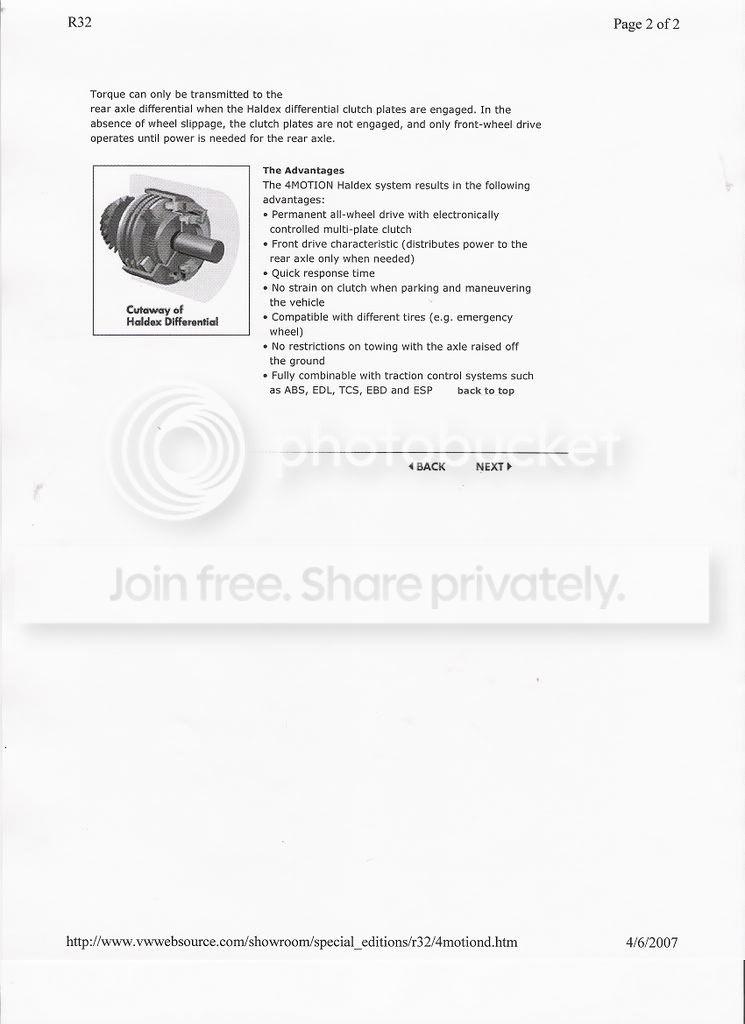 My Gift to the r32 forum. Spec Sheets!! | VW Vortex - Volkswagen Forum