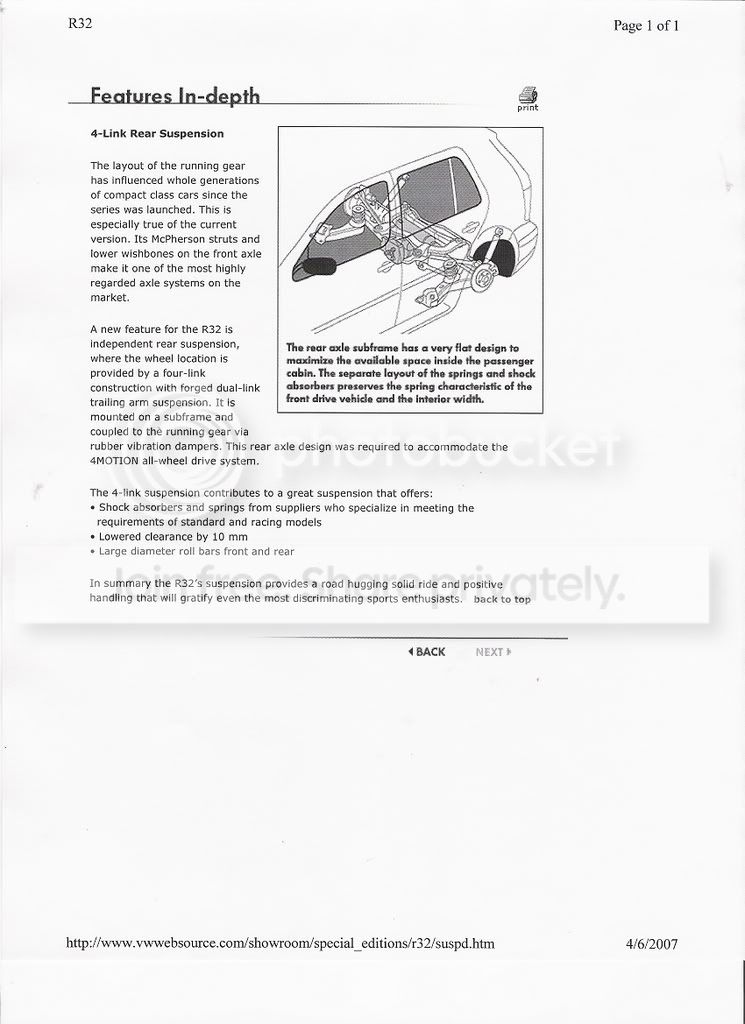 My Gift to the r32 forum. Spec Sheets!! | VW Vortex - Volkswagen Forum